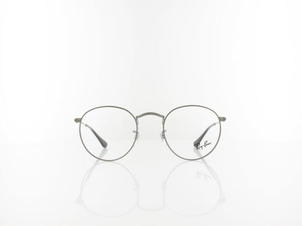 Ray Ban Round Metal RX3447V 2620 50 matte gunmetal